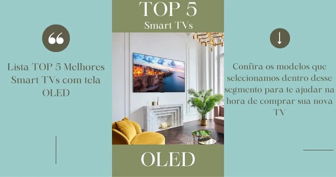 TOP 5 - As melhores Smart TVs OLED para comprar! Lista 2024